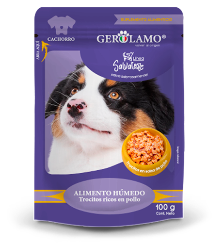 GEROLAMO SALVATORE POUCH CACHORRO POLLO 10G - Manifarmavet